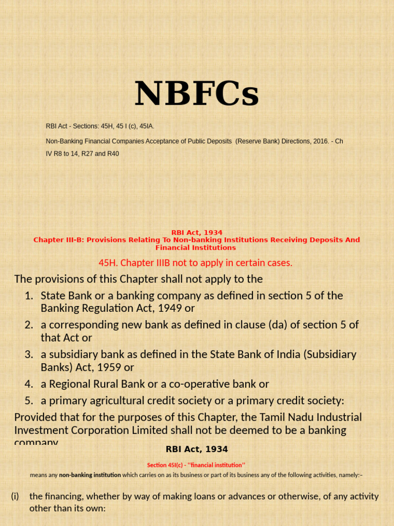 NBFCs | PDF