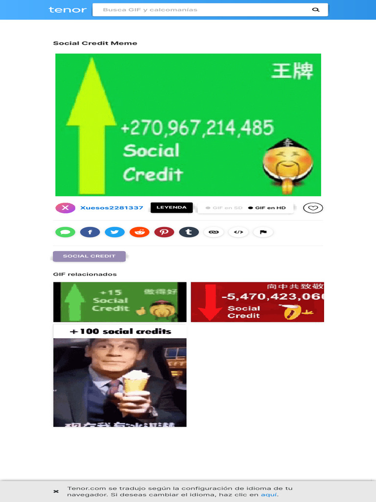 Social Credit Meme - Social Credit - Descubre y Comparte GIF | PDF