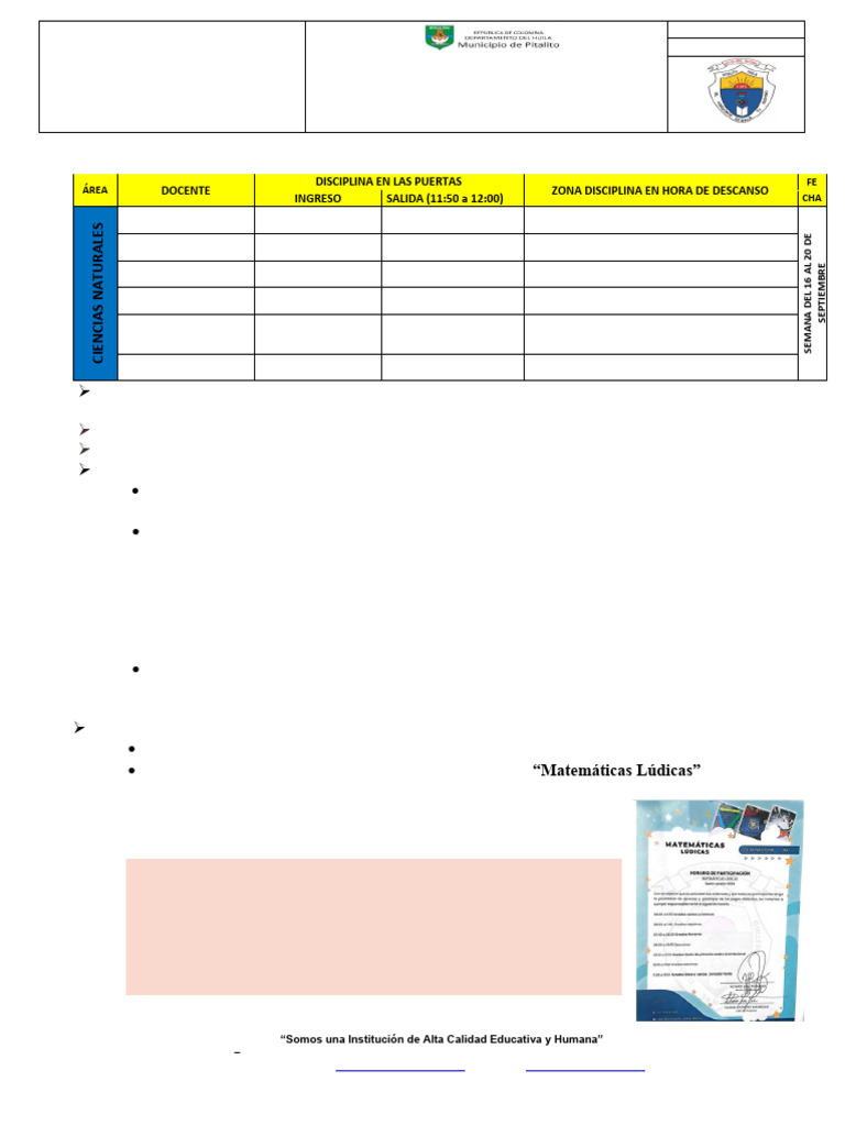 Guia 31 Semana Del 16 AL 20 de SEPTIEMBRE 2024 | PDF