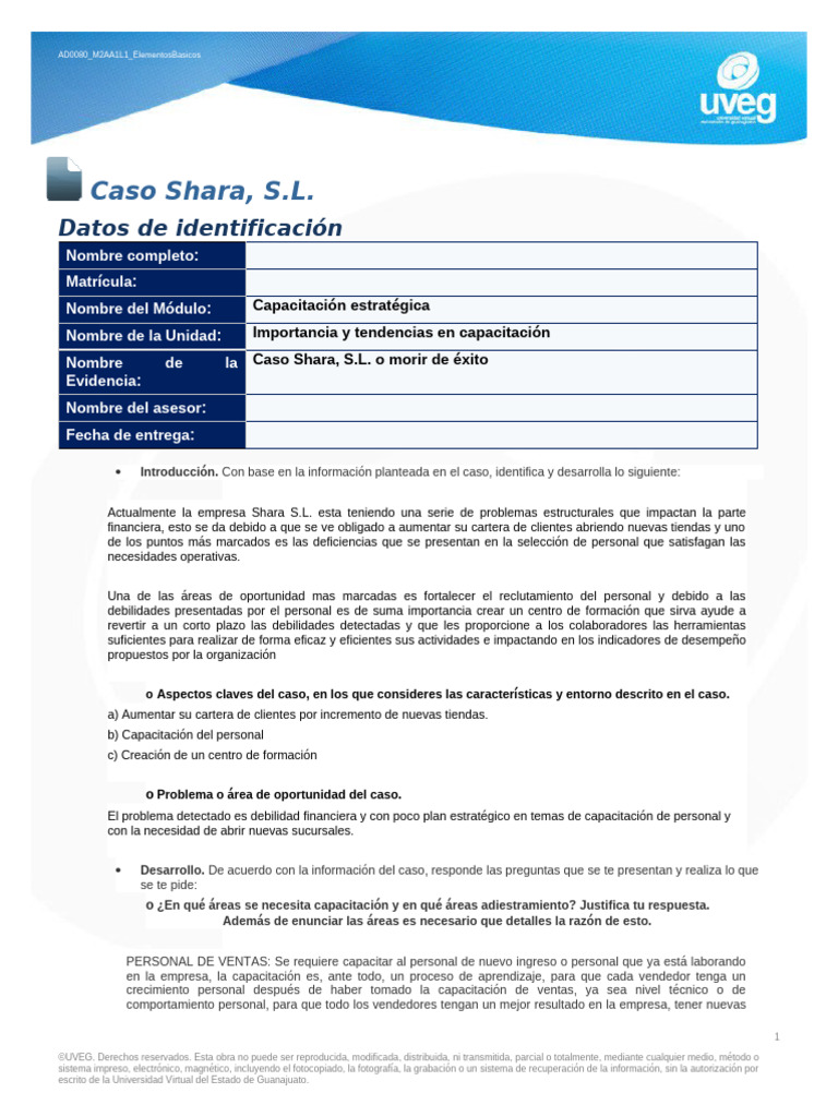 Caso Sara | PDF