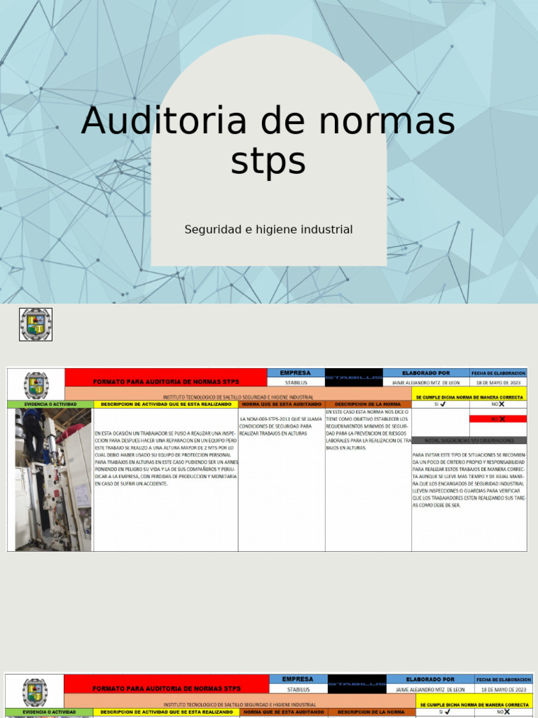 Auditoria de Normas Stps | PDF