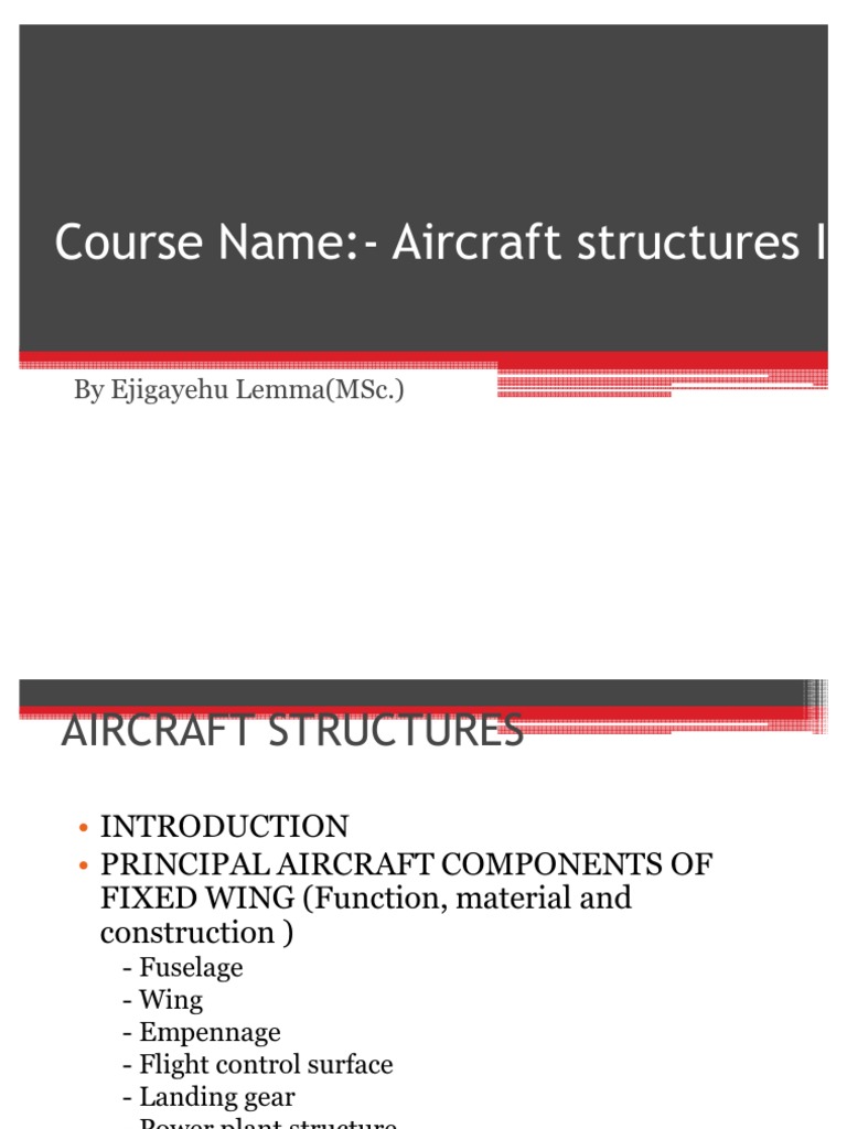 Aircraft Structural Components Overview | PDF | Flap (Aeronautics ...
