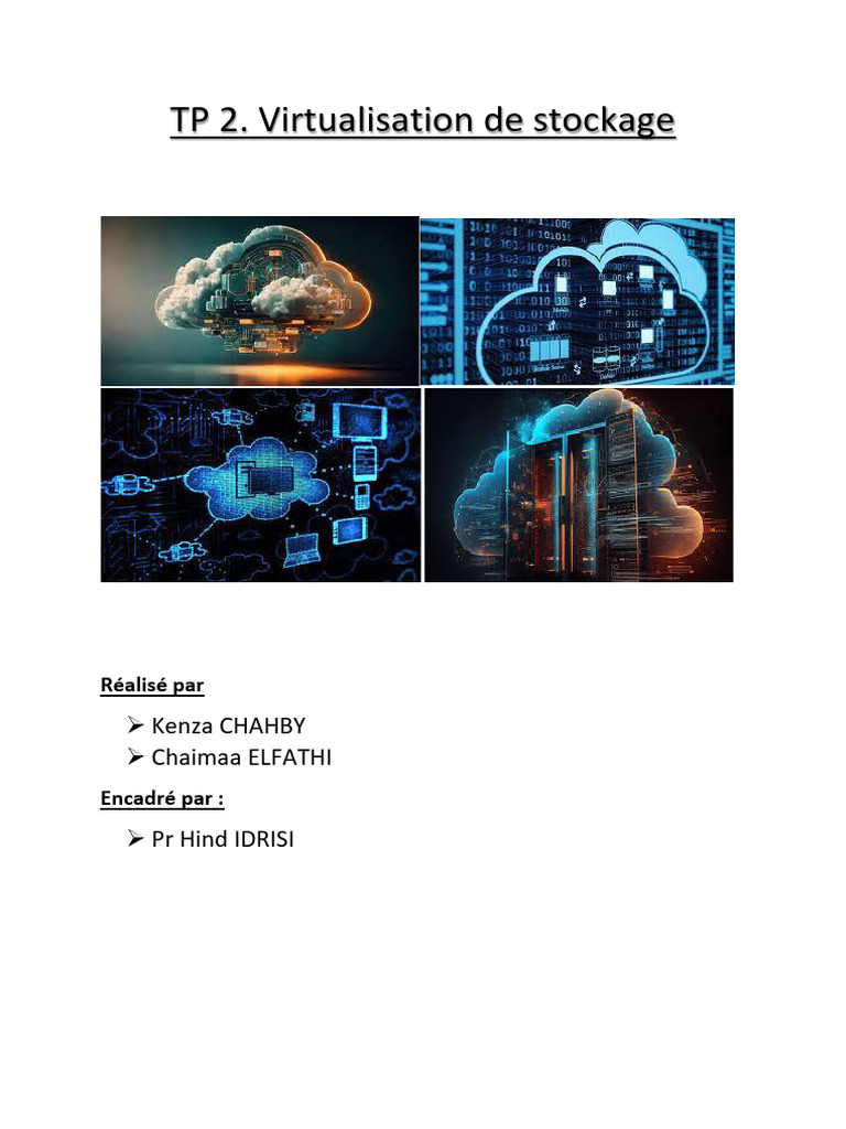 TP2-Virtualisation de stockage-IRIC2 | PDF