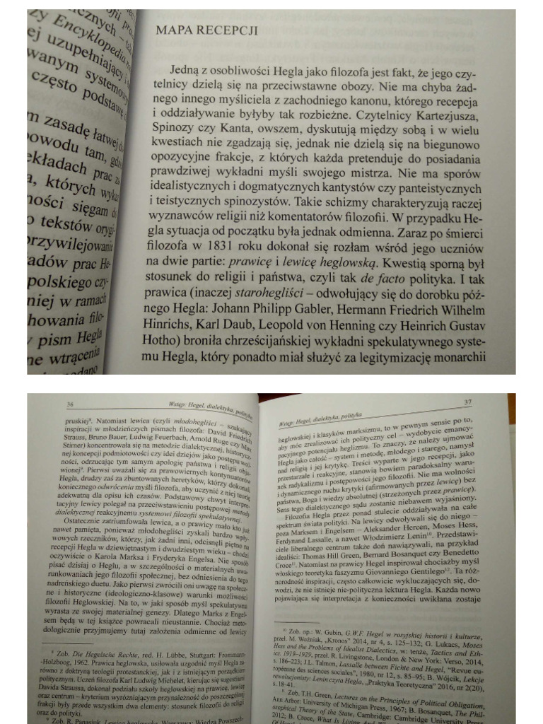 Bartosz Wójcik - Mapa Recepcji (Hegla) | PDF