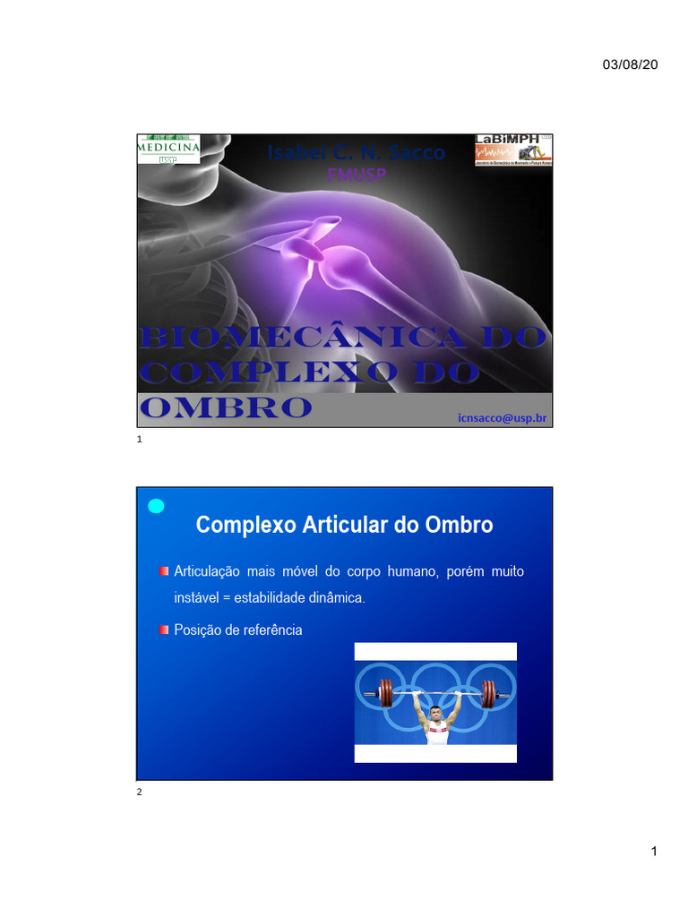 Biomecanica Ombro | PDF