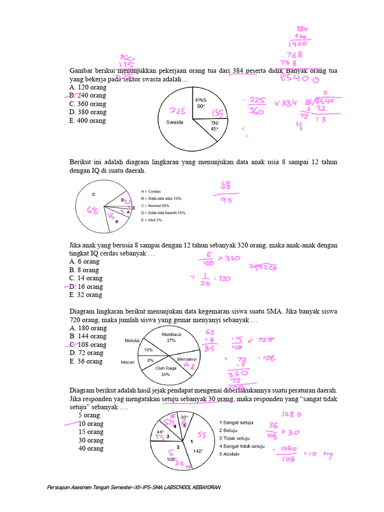 Latihan Soal Ats Kelas Xii | PDF