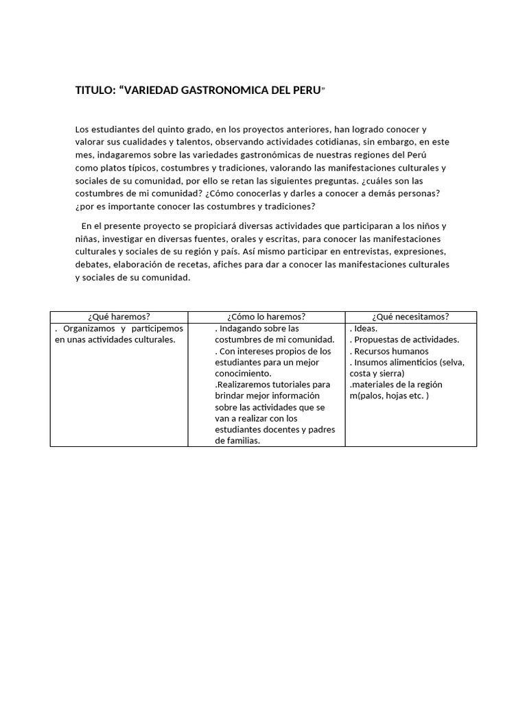 Proyecto de Octubre | PDF