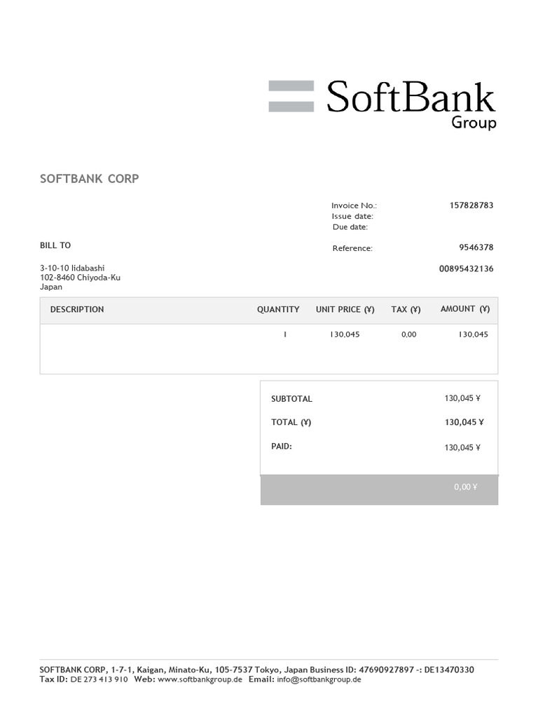 Iphone X Invoice | PDF