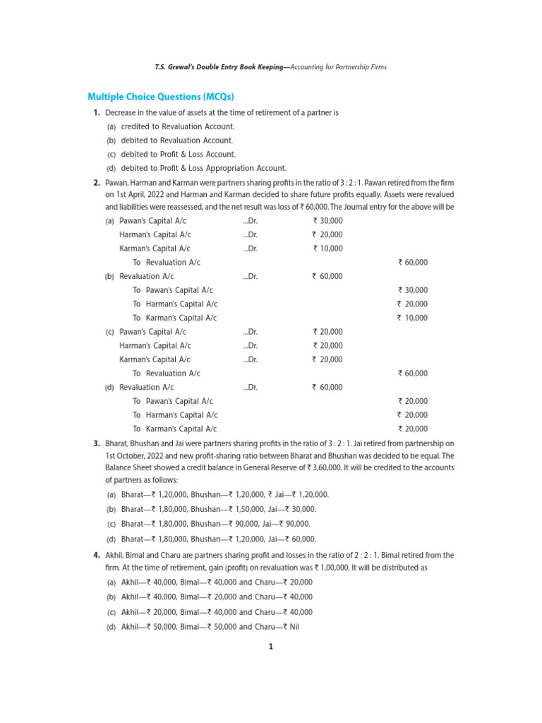 Chapter-5 (Additional MCQs and Assertion-Reason Based MCQS) | PDF