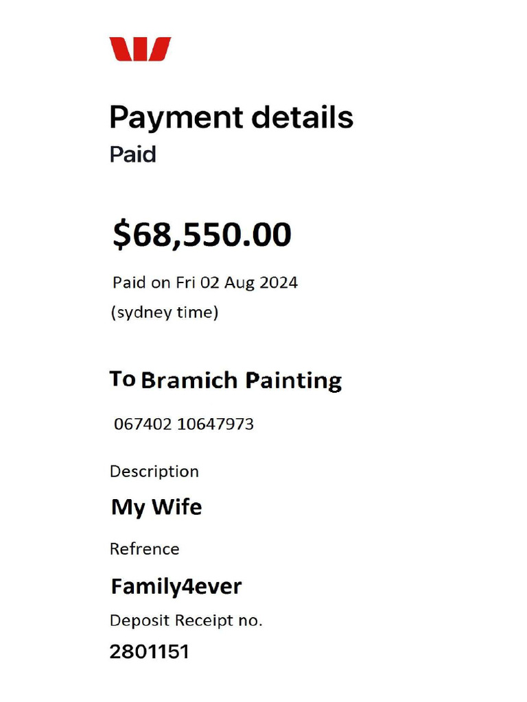 Westpac ReceiptPaid | PDF