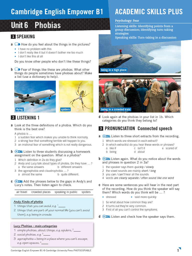 Empower B1 - Academic Skills - U06 | PDF