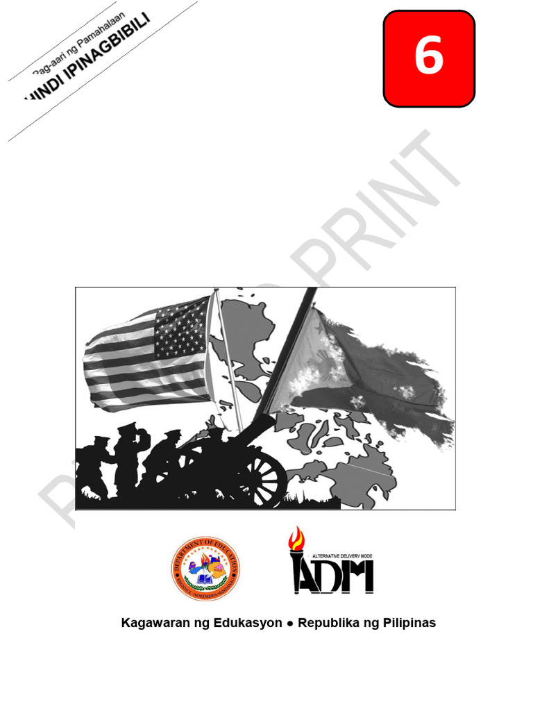 AP6 Q1 Mod6 AngPakikibakangmgaPilipinosaPanahonngDigmaangPilipino-Amerikano V5 | PDF