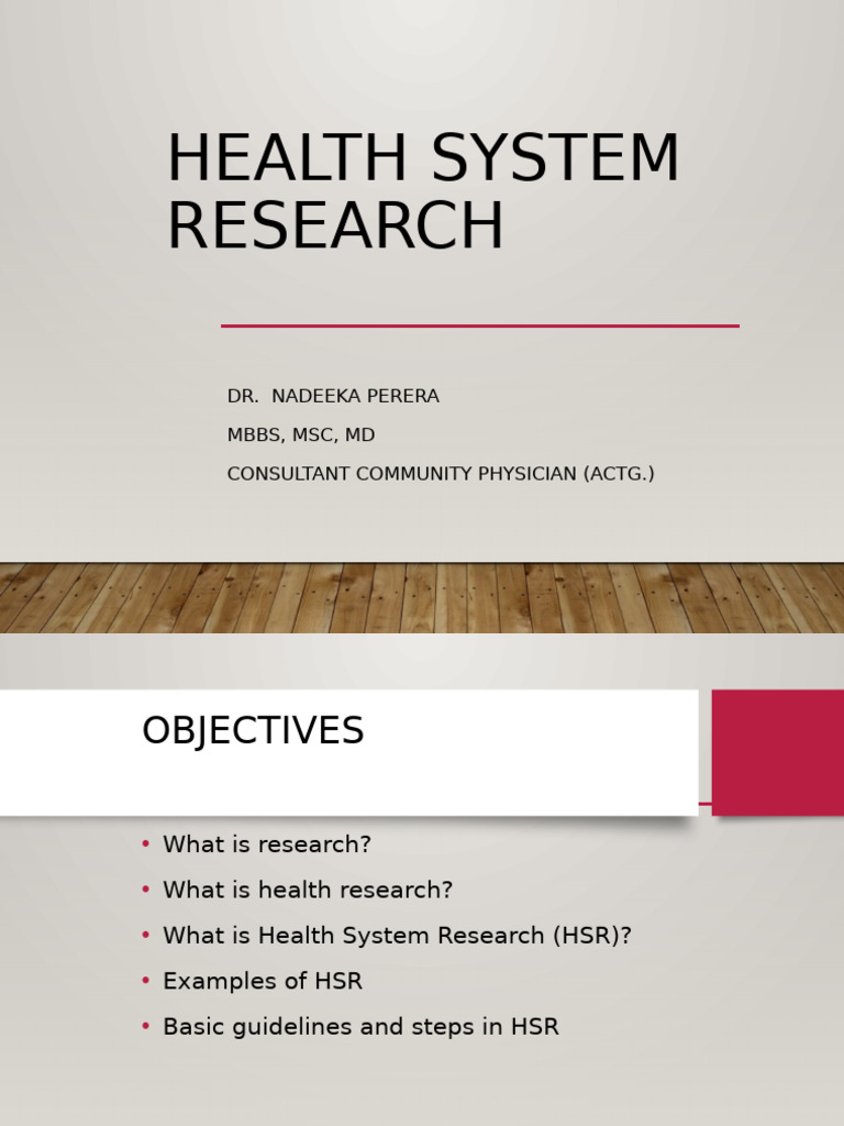 Health System Research | PDF