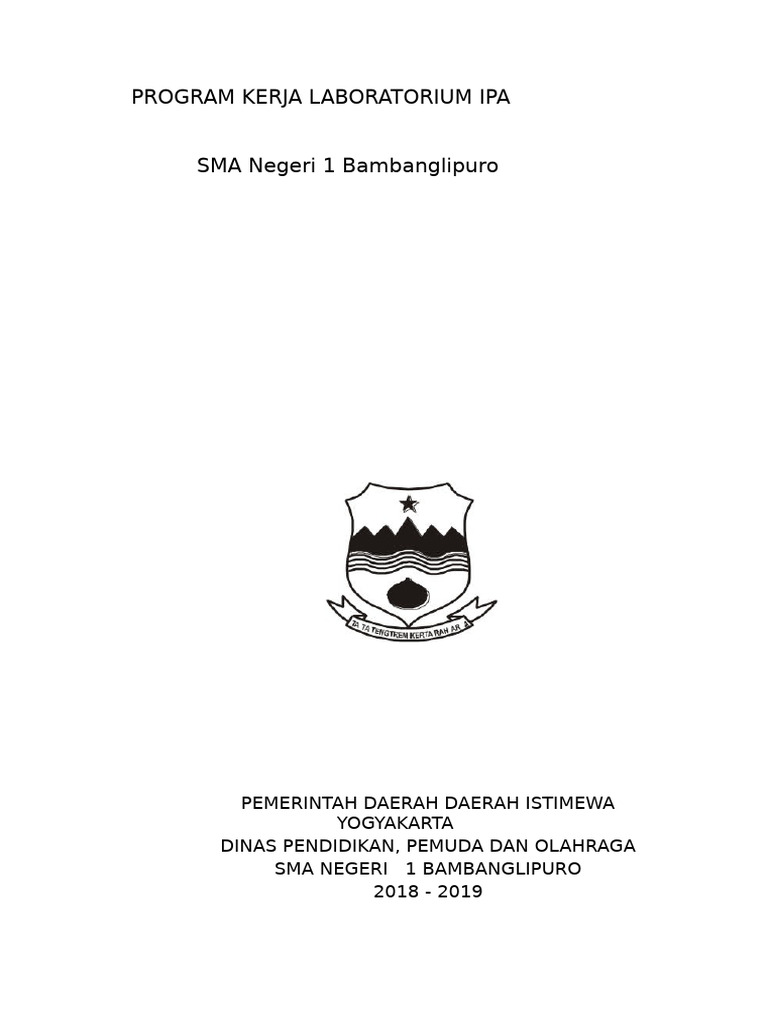 (PDF) Program Kerja Lab IPA SMAN 27 Garut 2014 2015 | PDF