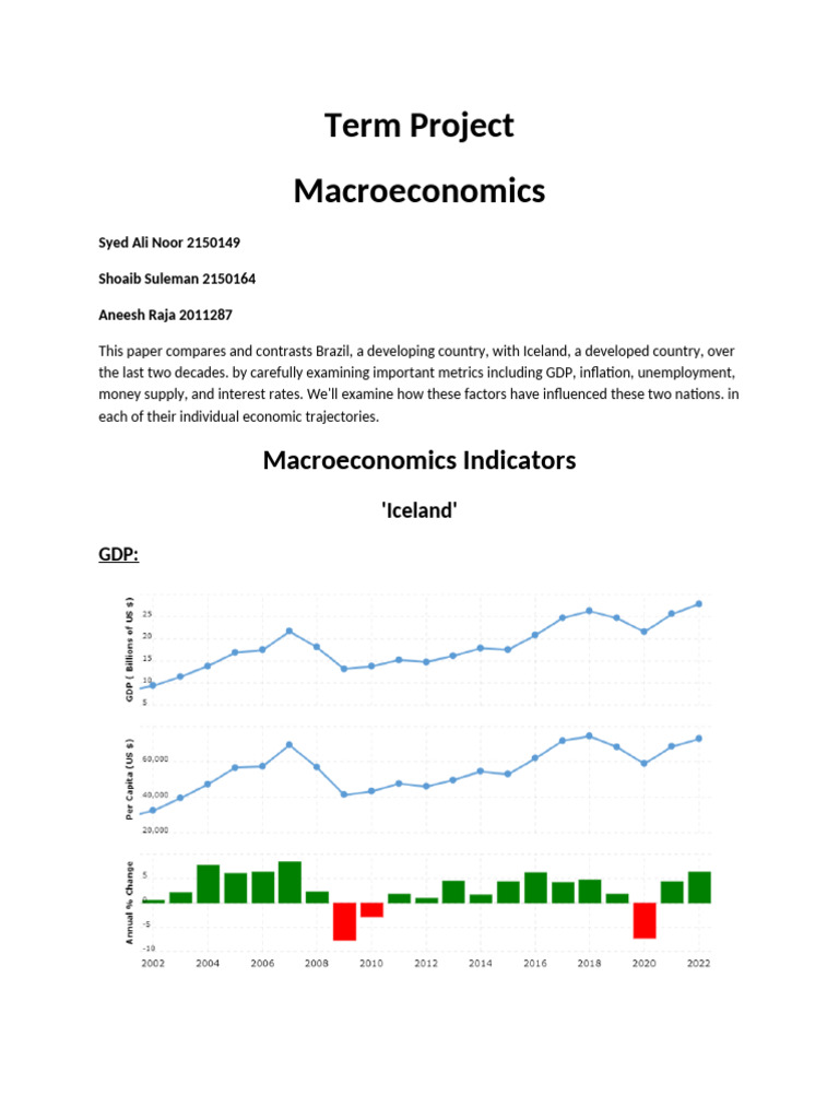 Macroeconomics Project | PDF