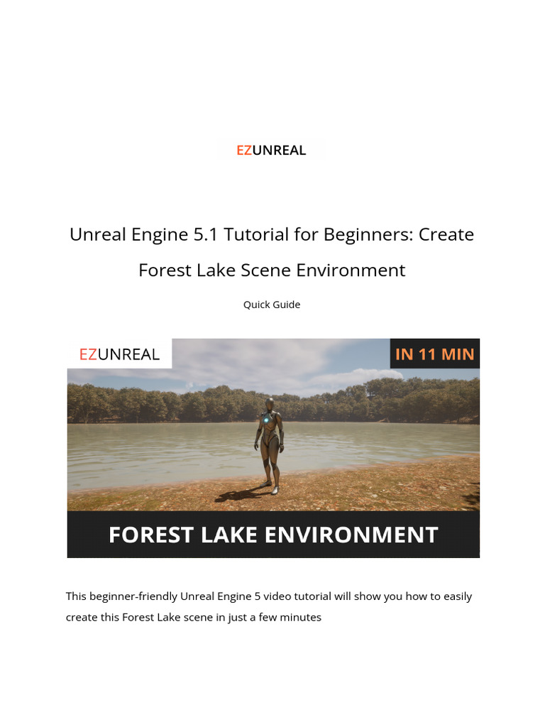 GUIDE - Unreal Engine 5.1 Tutorial For Beginners - Create Forest Lake ...