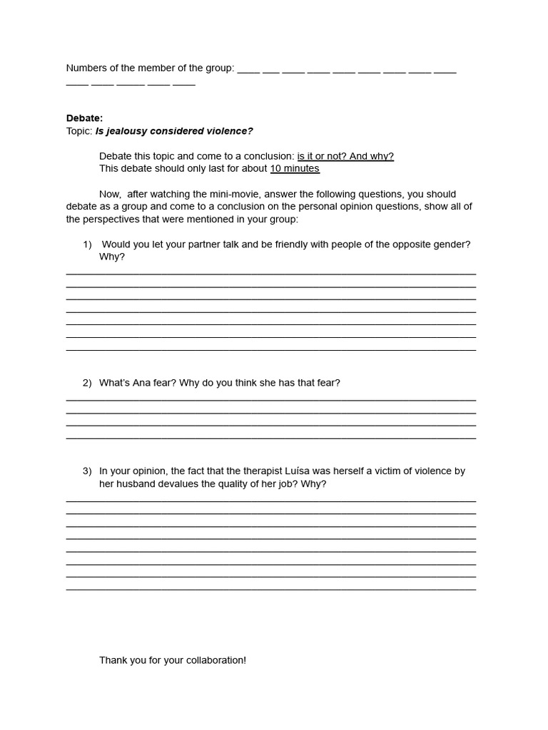 Debate Mod 3 | PDF
