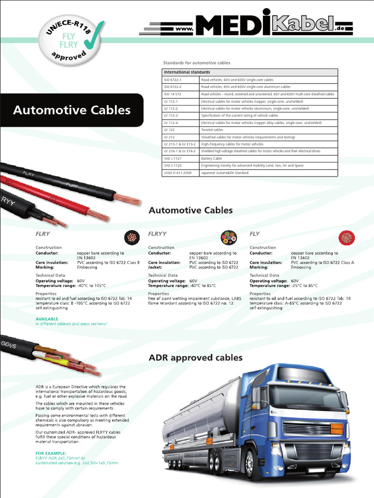 Automotive Cables A4 | PDF