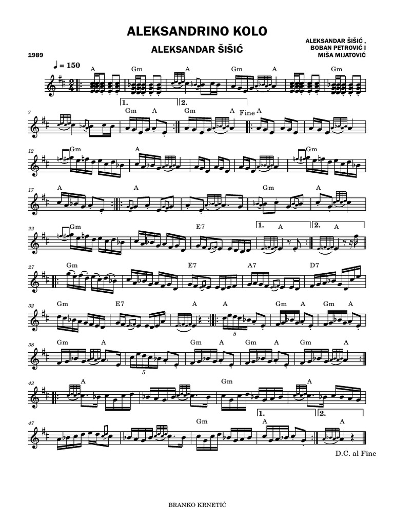 Aleksandrino Kolo - Aleksandar Šišić | PDF