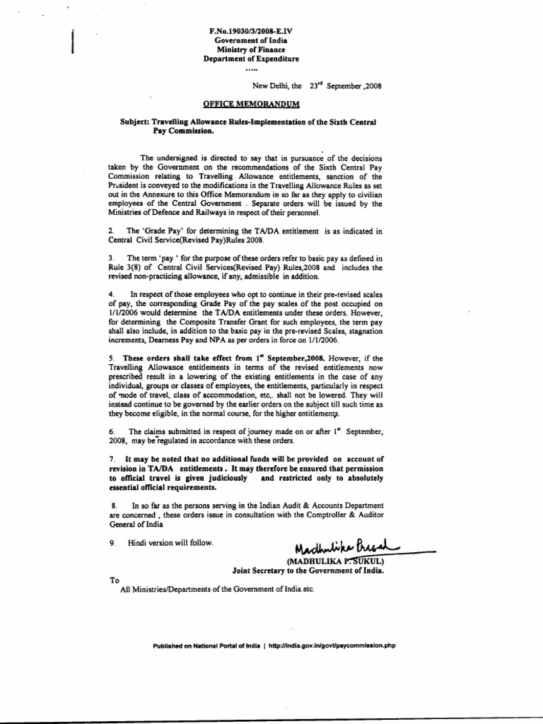 TA Rules 6th CPC | PDF