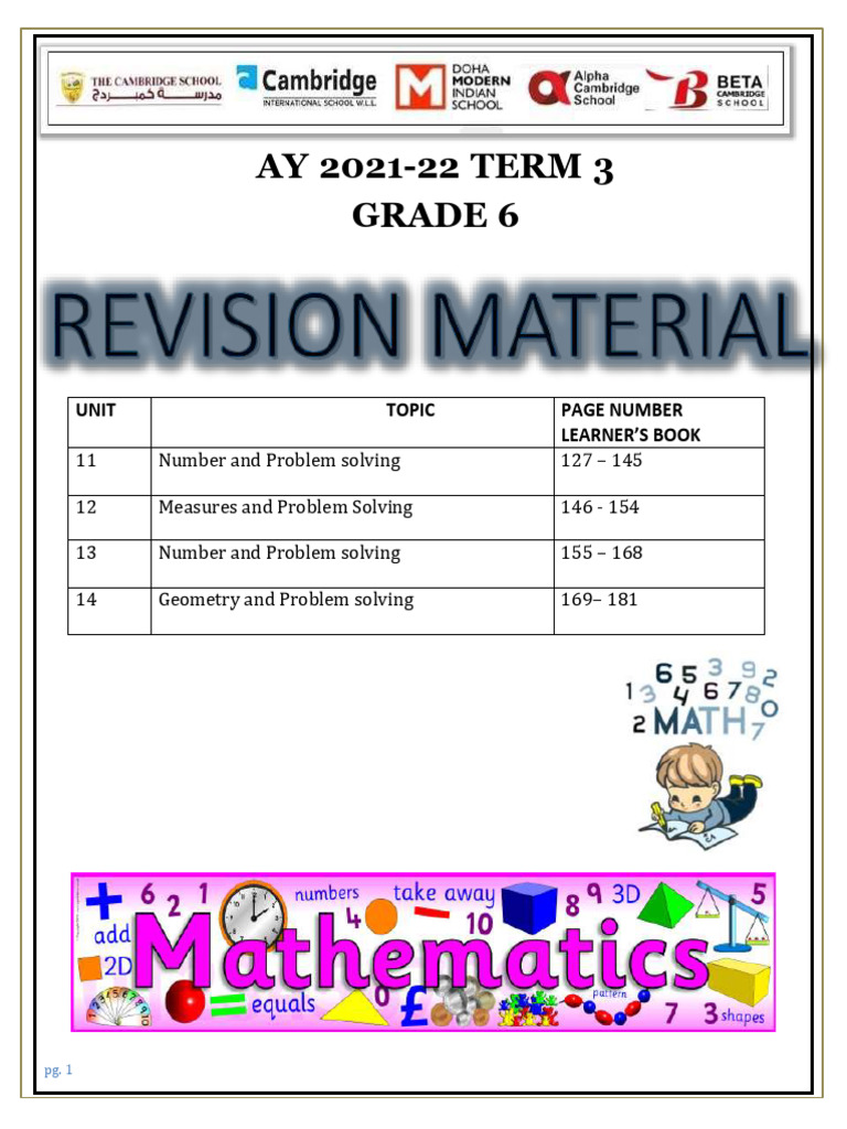 Cis Assignment 87540 t3 Y6 Revision Material | PDF