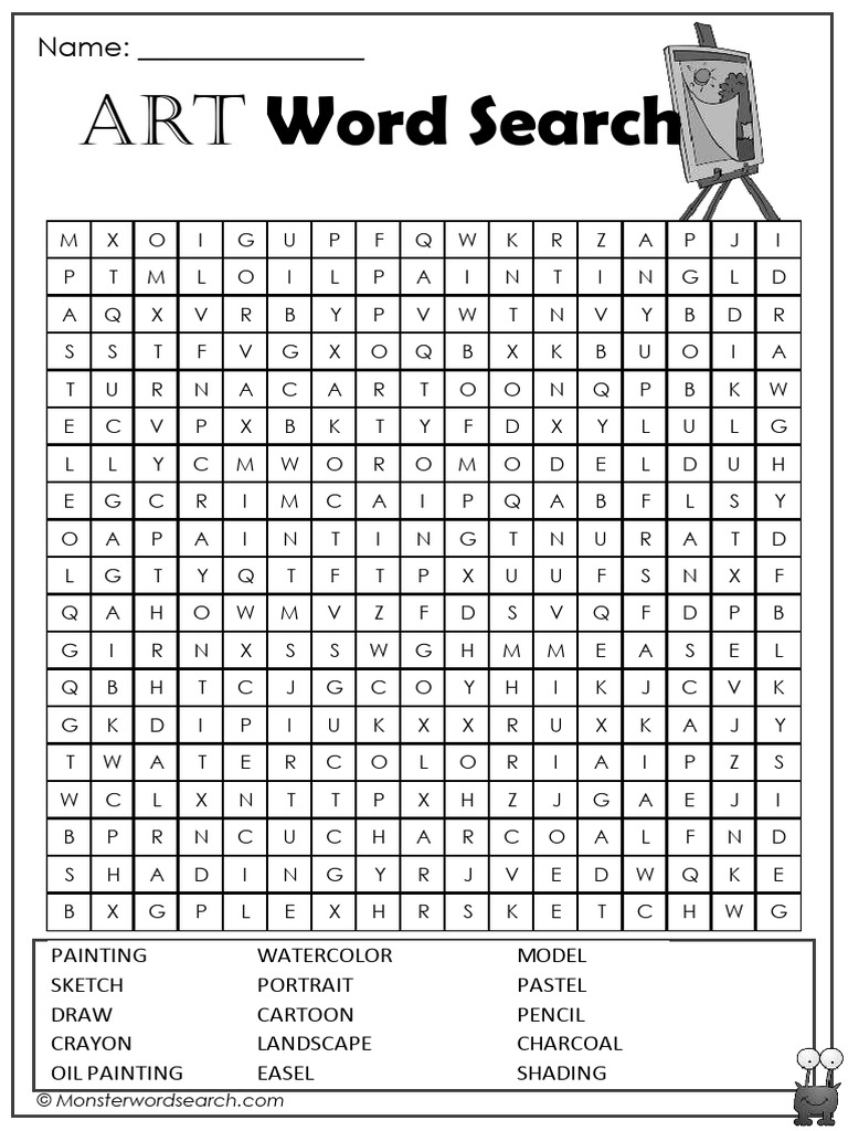 Art Word Search | PDF