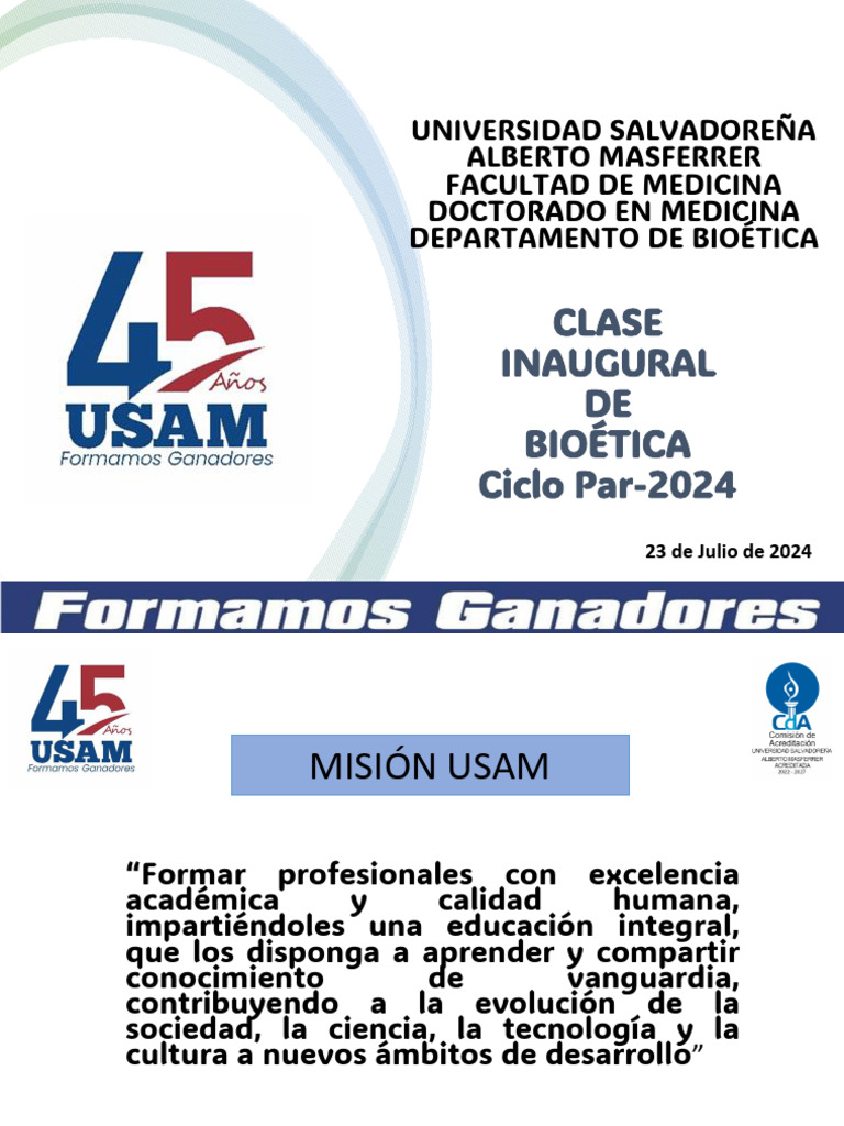 Clase Inaugural | PDF