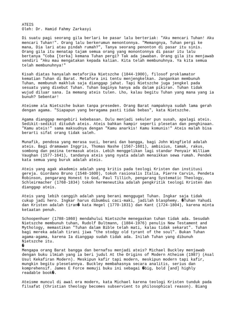 Atheis | PDF
