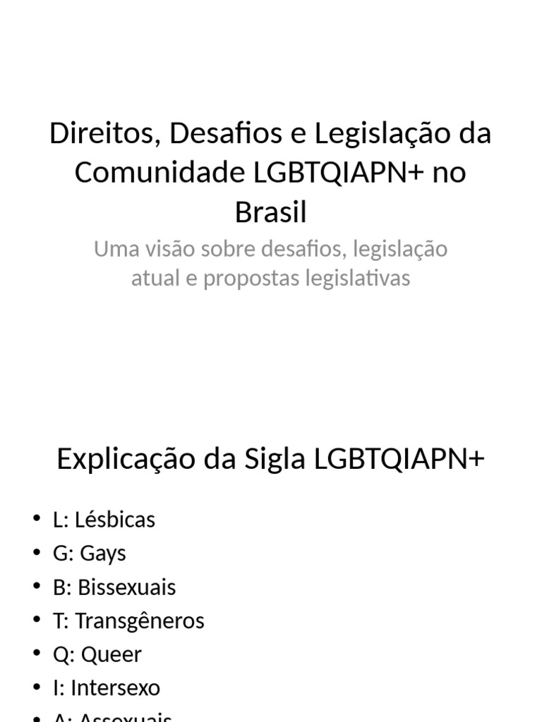 LGBTQIA_legislation_brazil_full_presentation | PDF LGBTQIA_legislation_brazil_full_presentation | PDF