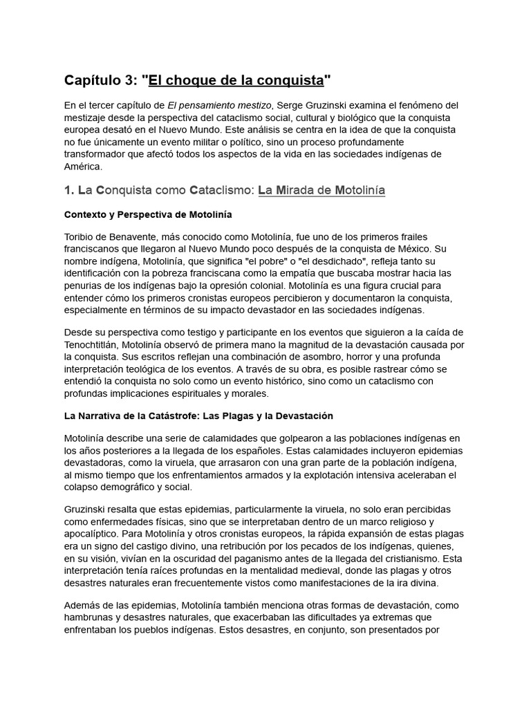 Gruzinski (Cap. 3 y 4) | PDF