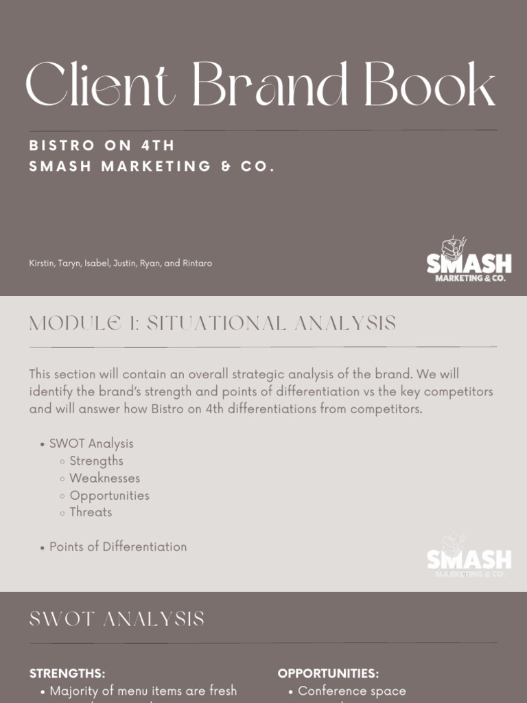 Client Brand Book Presentation | PDF | Brand | Advertising
