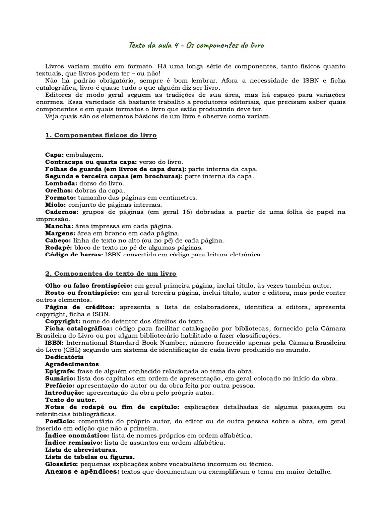 Texto da aula 4 | PDF