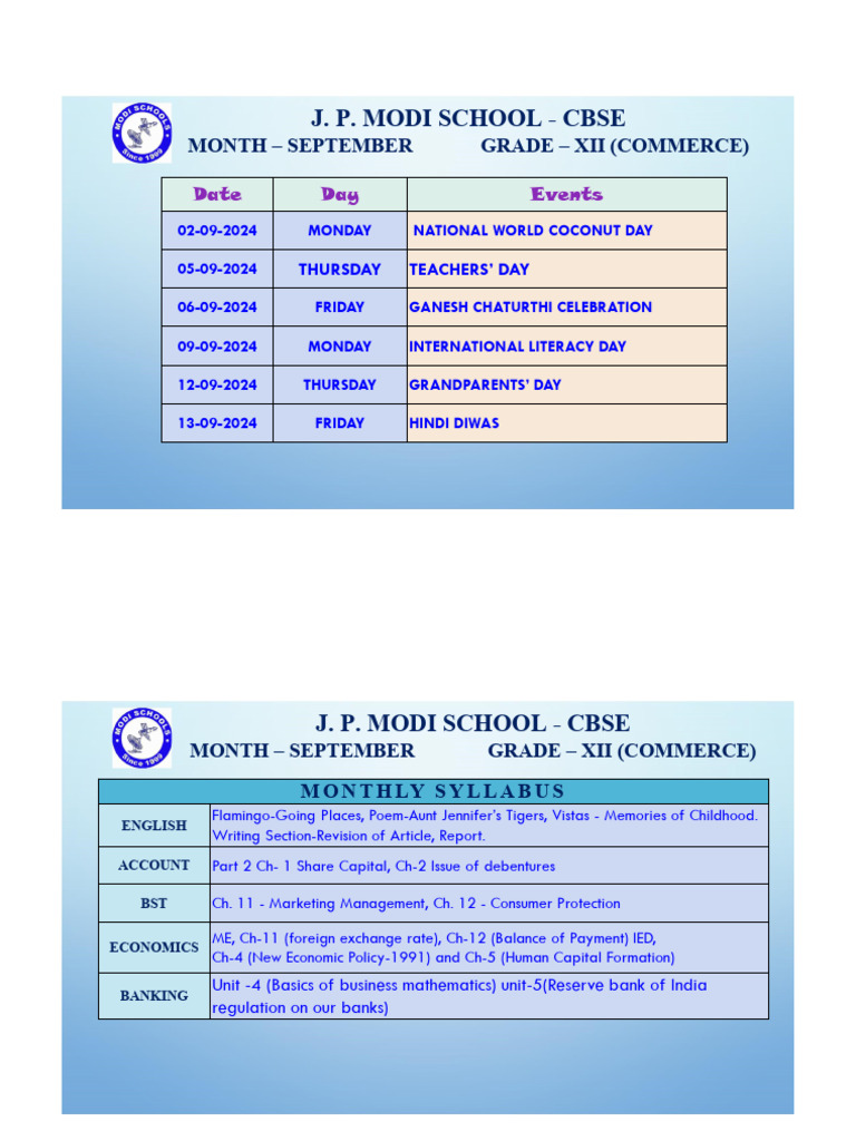 GRADE XII (COMMERCE) | PDF
