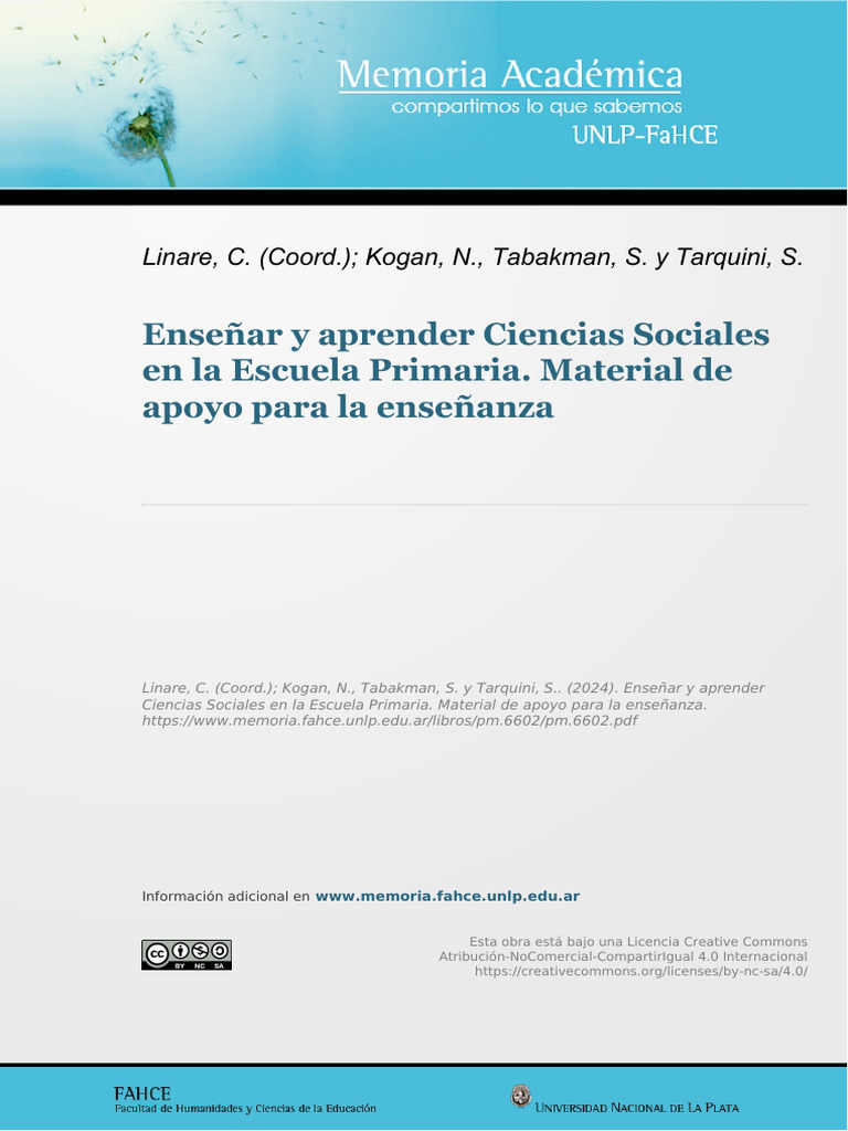 Ense-Ar y Aprender Ciencias Sociales en La Escuela Primaria | PDF