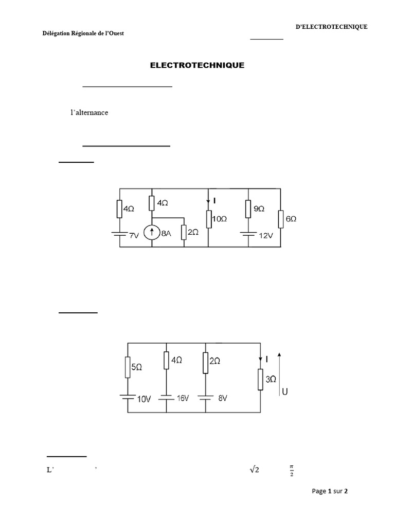 Electrotechnique | PDF