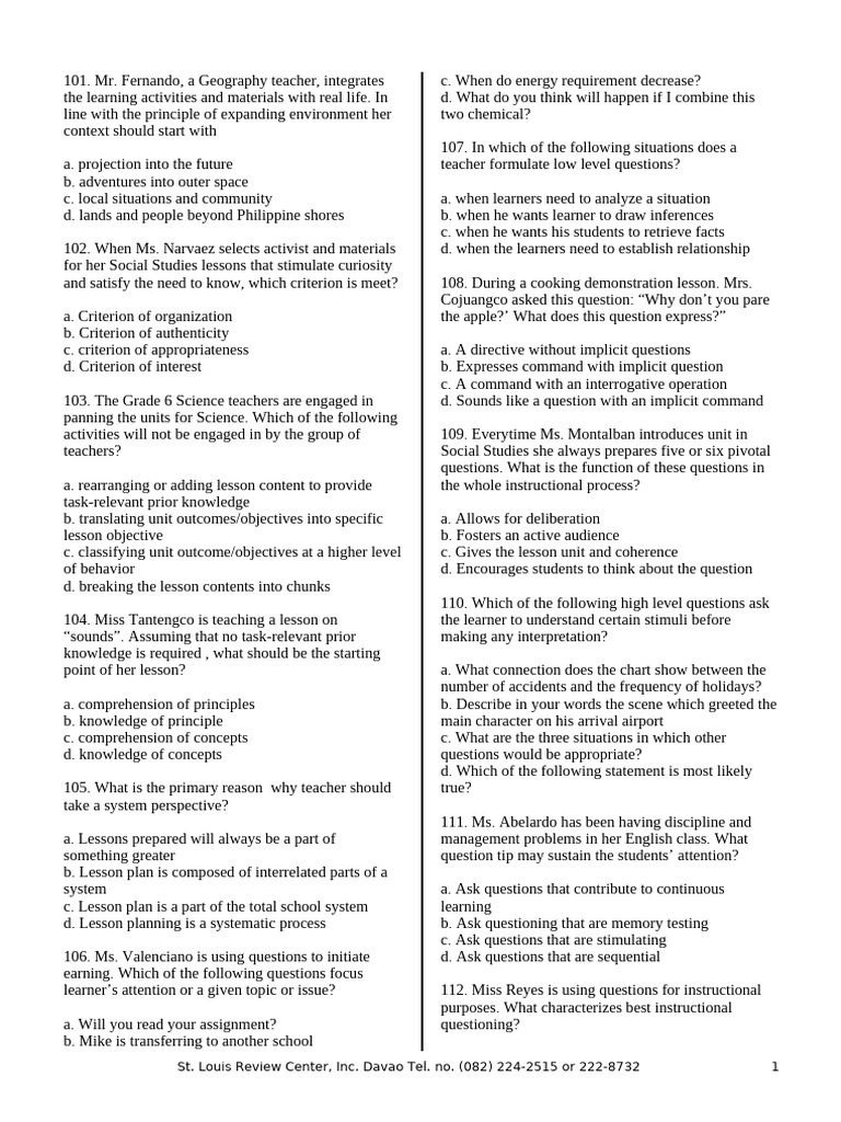 Prof Ed 100 QA Part 2 | PDF