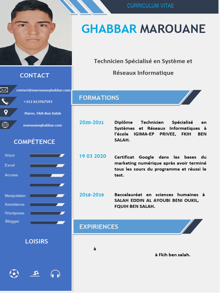 Marouane CV Pro | PDF