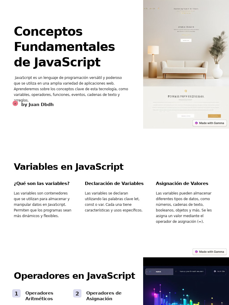 Conceptos Fundamentales de JavaScript | PDF
