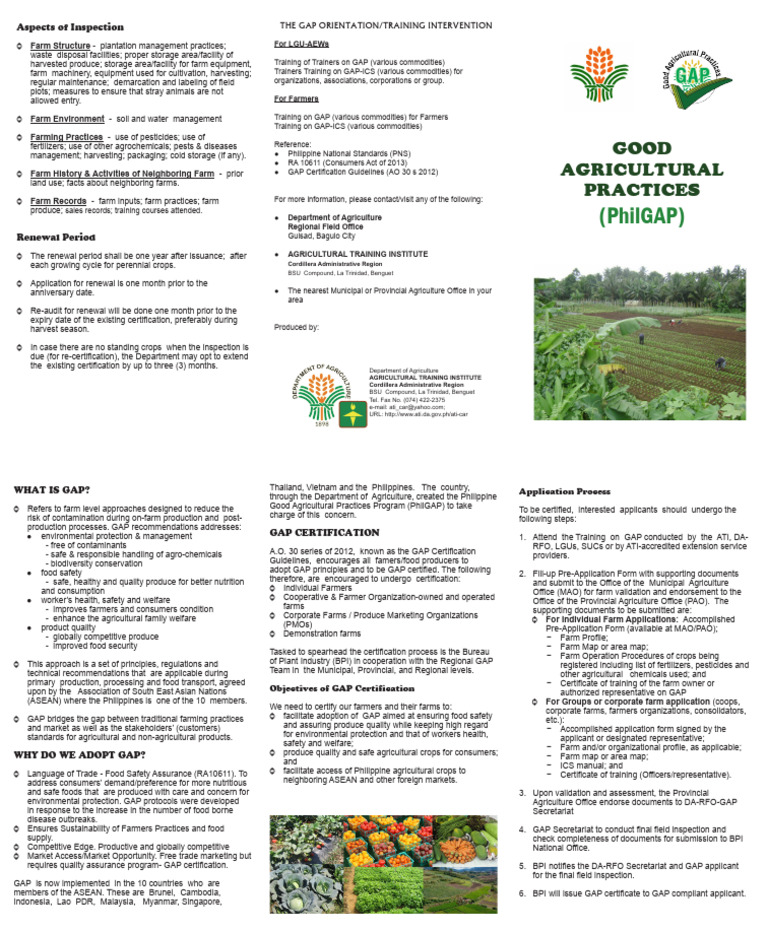 (Philgap) : Good Agricultural Practices | PDF