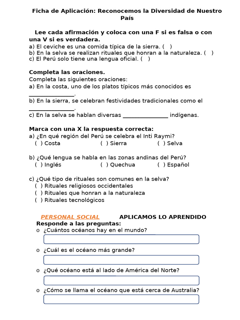 Fichas Sem 3 U 5 | PDF