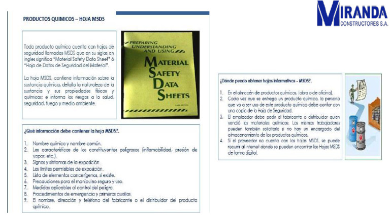 Hojas MSDS | PDF