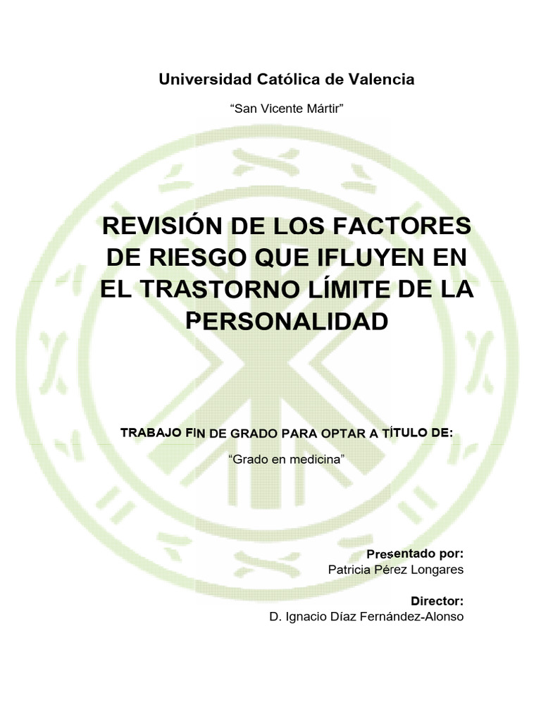 Revision de Los Factores de Riesgo Que Influyen en El Desarrollo Del ...