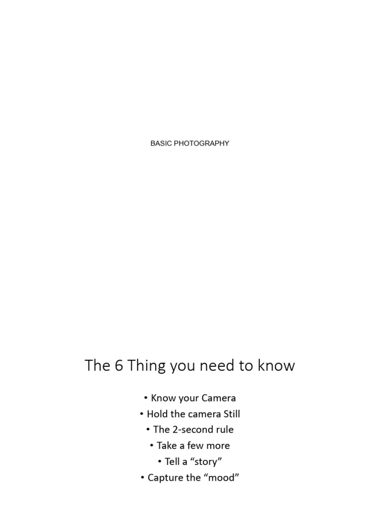 03 Basic Photography | PDF