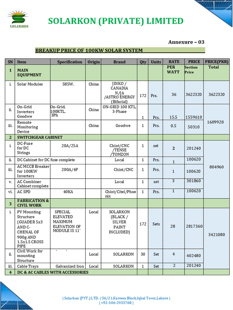 Falcon Complex Scheme 100kw | PDF