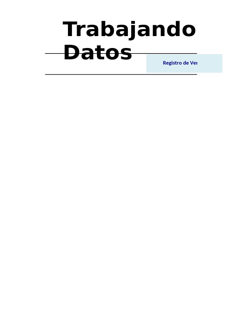 Módulo 5 - Trabajando Con Datos | PDF