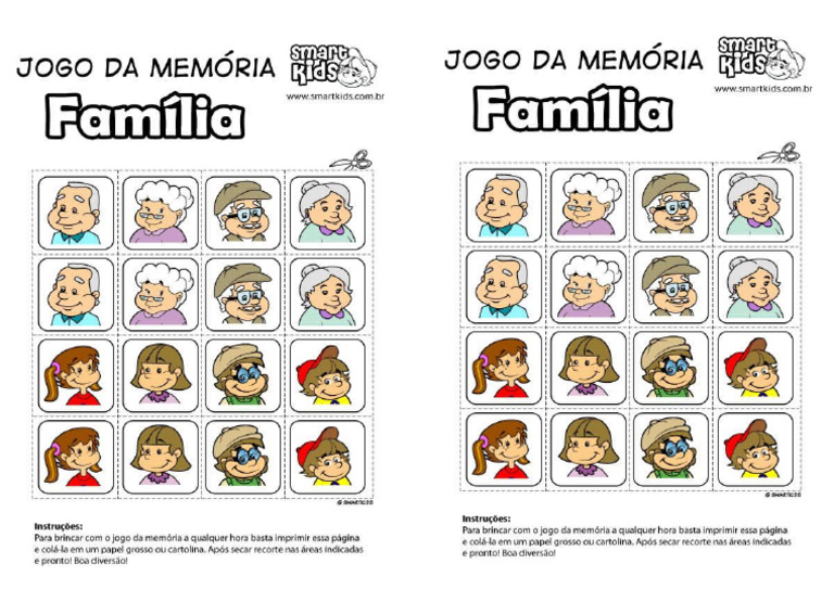 jogo da memória família | PDF