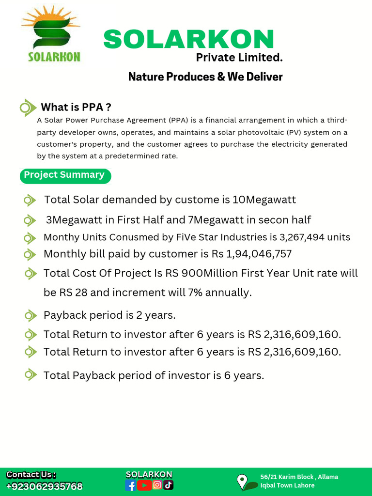 Ppa Summary For 10mw | PDF