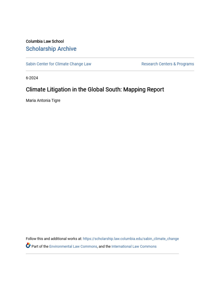 Climate Litigation in The Global South - Mapping Report | PDF