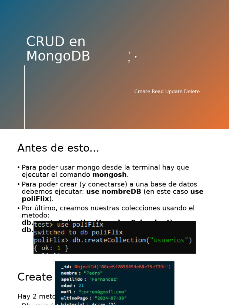 Crud Mongodb | PDF