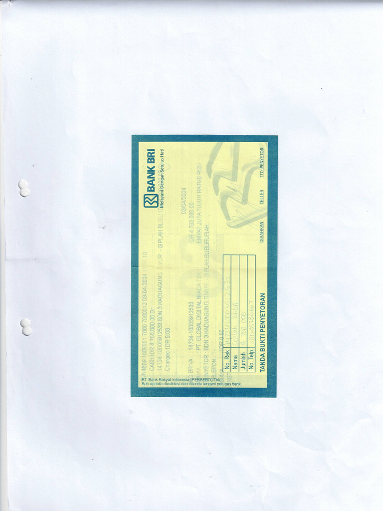 SCAN BUKTI BYR PRINTER KFTD | PDF